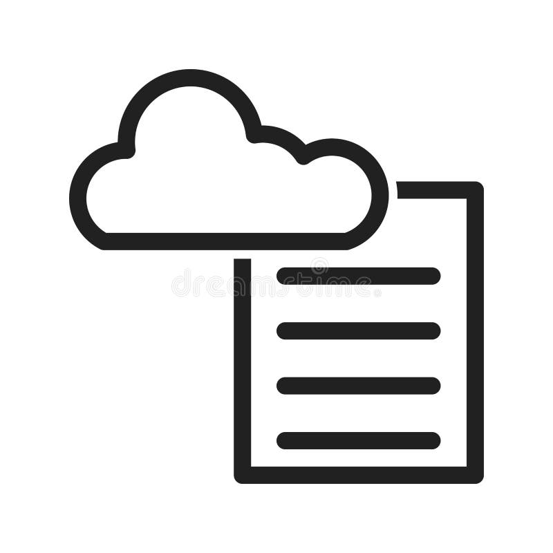 Cloud Reporting stock illustration. Illustration of network - 96369053