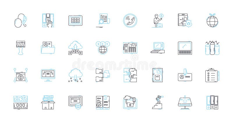 Cloud Retention Linear Icons Set. Archiving, Backup, Compliance, Data ... Cloud Retention Linear Icons Set. Archiving, Backup, Compliance, Data ...