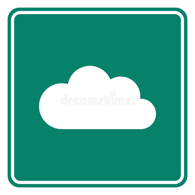 Cloud and road sign stock vector. Illustration of canadian - 228344672