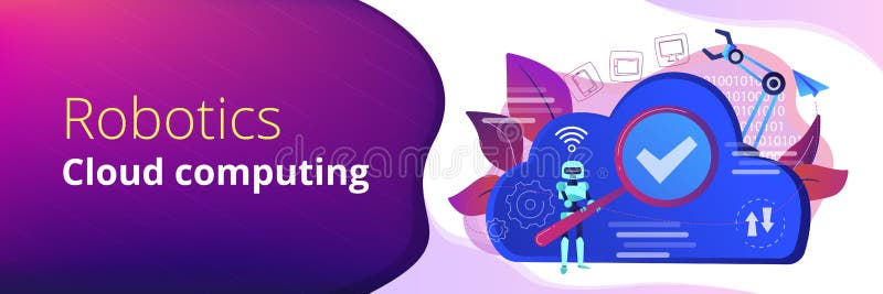 Cloud Robotics Header Banner. Stock Vector - Illustration of chip ...