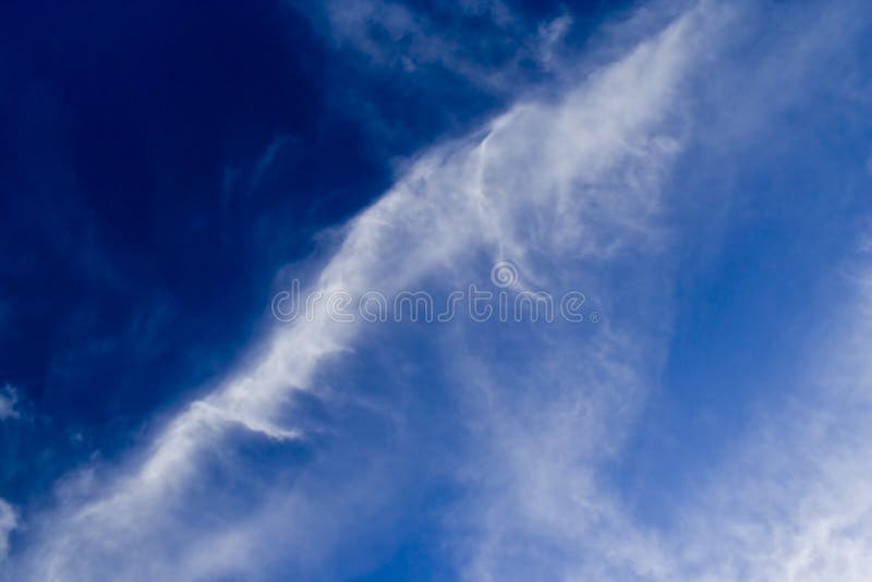 Cloud`s Line Un the Blue Sky Stock Image - Image of left, bottom: 254623731