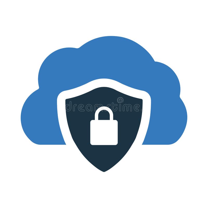 Cloud, Safety, Security Icon. Simple Editable Vector Illustration Stock ...