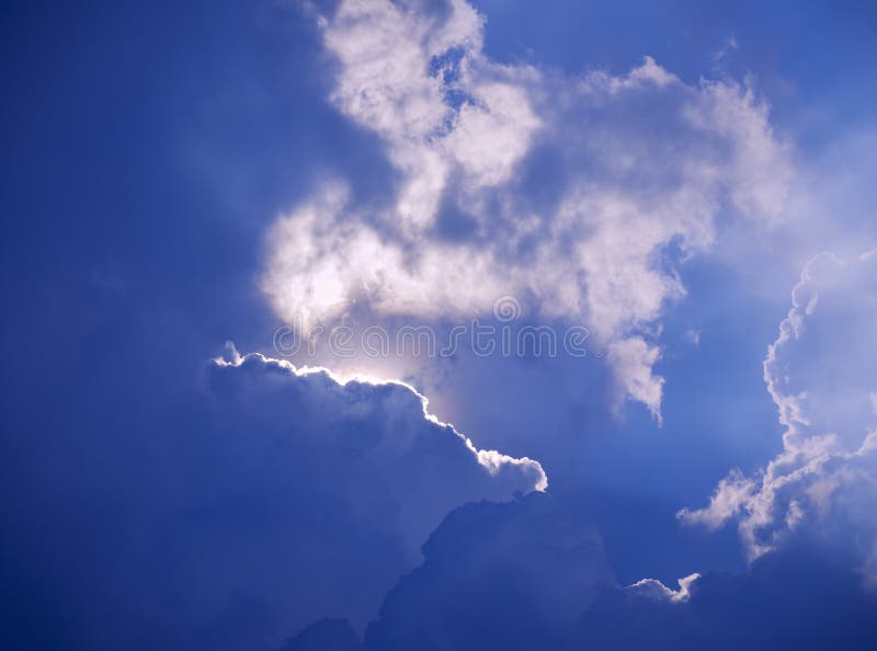 Cloud Scape Above Cumulus Clouds with Blue Sky Stock Photo - Image of ...