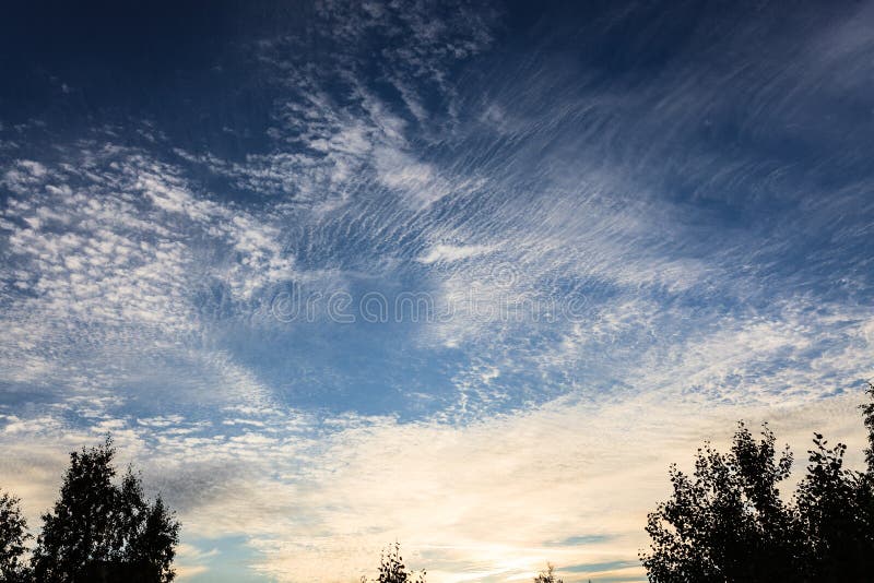 Cloud scape sunset sky stock image. Image of blue, background - 132364343
