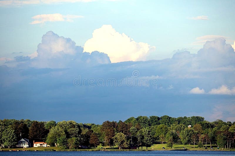 Cloud Scene stock photo. Image of bird, skies, waters - 93760356