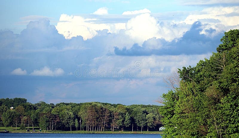 Cloud Scene 2 stock photo. Image of skies, cloud, lake - 93760374