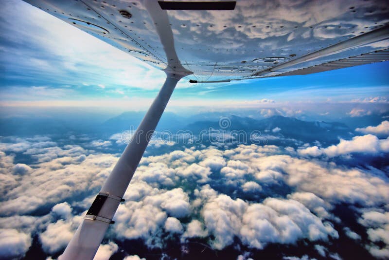 Cloud Scenery during a Flight Over Austria 11.9.2020 Stock Image ...