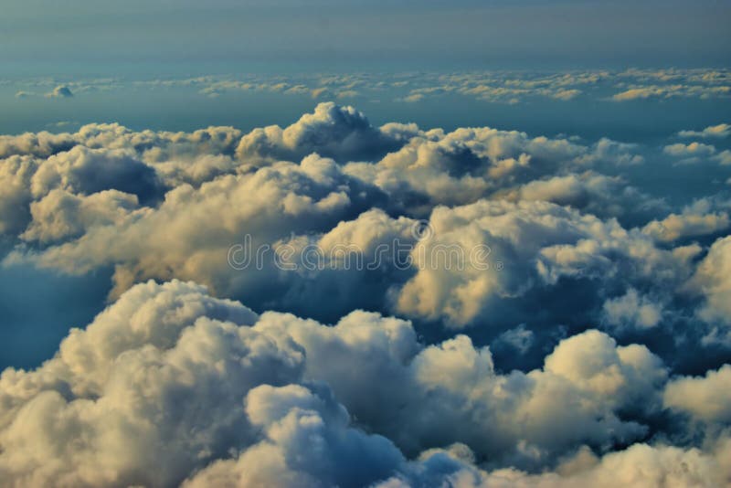Cloud Scenery during a Flight Over Austria 12.9.2020 Stock Image ...