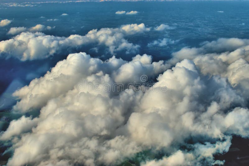 Cloud Scenery during a Flight Over Austria 12.9.2020 Stock Image ...