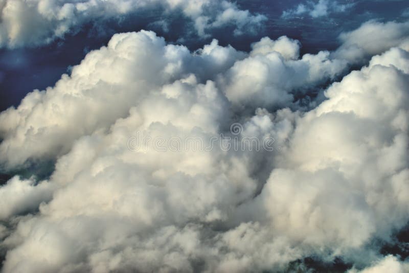 Cloud Scenery during a Flight Over Austria 12.9.2020 Stock Photo ...