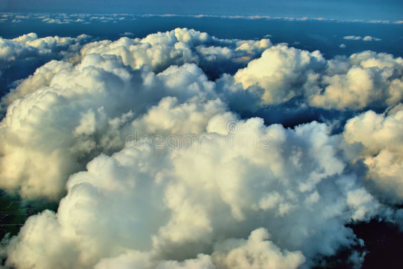 Cloud Scenery during a Flight Over Austria 12.9.2020 Stock Photo ...