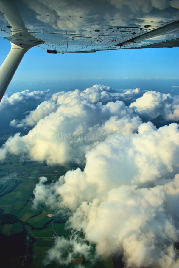 Cloud Scenery during a Flight Over Austria 12.9.2020 Stock Image ...