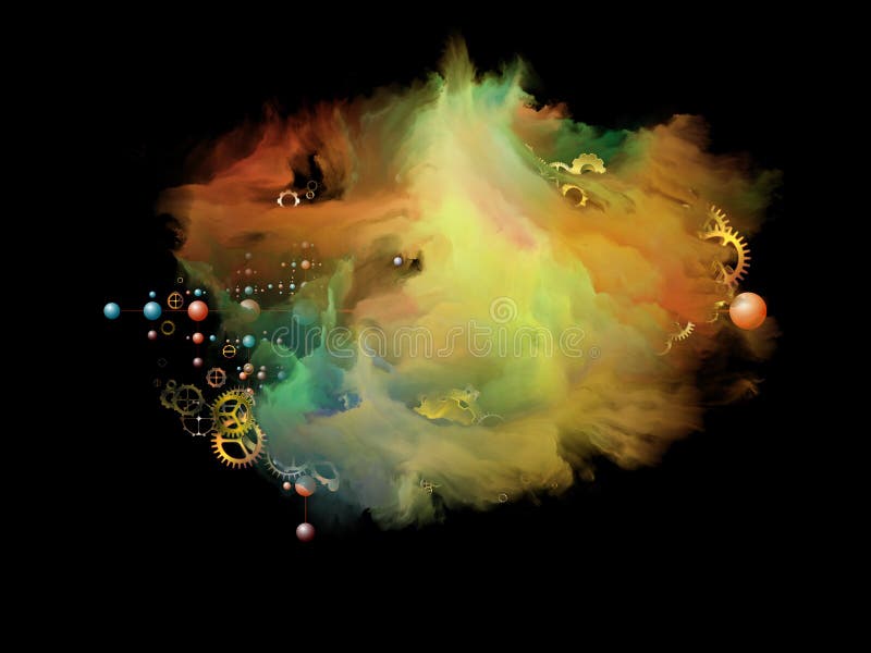 Cloud Science Abstraction stock illustration. Illustration of cloud ...