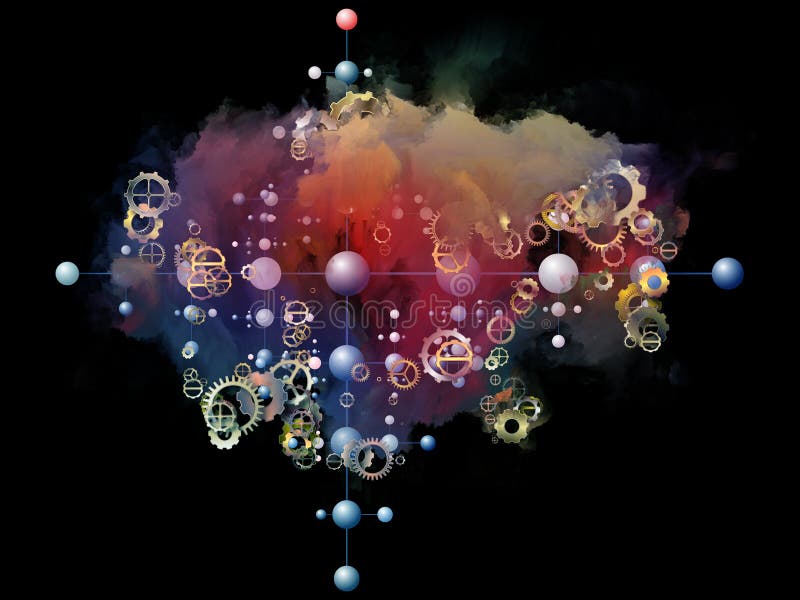 Cloud Science Abstraction stock illustration. Illustration of ...