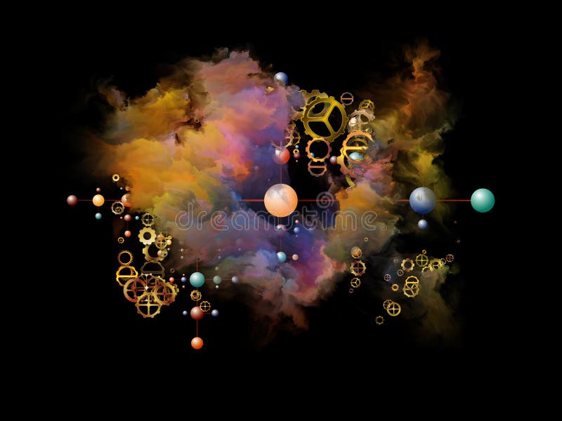 Cloud Science Abstraction stock illustration. Illustration of ...