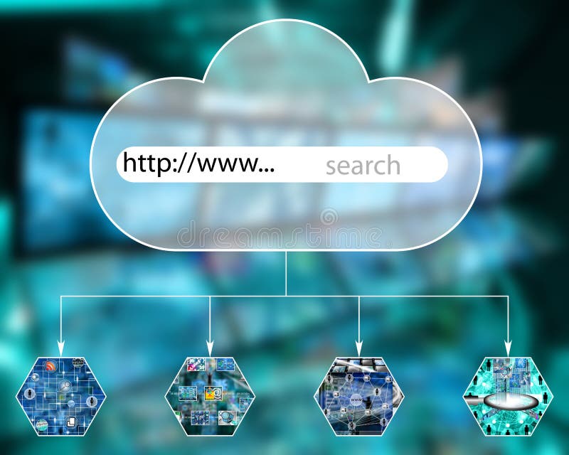 Cloud search stock illustration. Illustration of business - 53347353