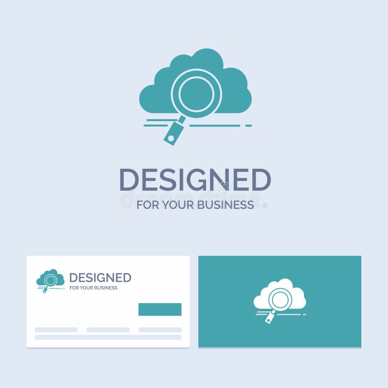 Cloud, Search, Storage, Technology, Computing Business Logo Glyph Icon ...