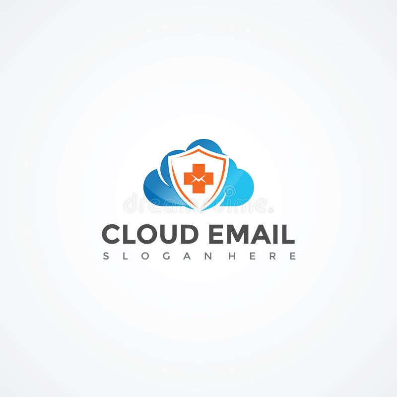 Cloud Security Mail Logo Template. Vector Illustrator Eps.10 Stock ...