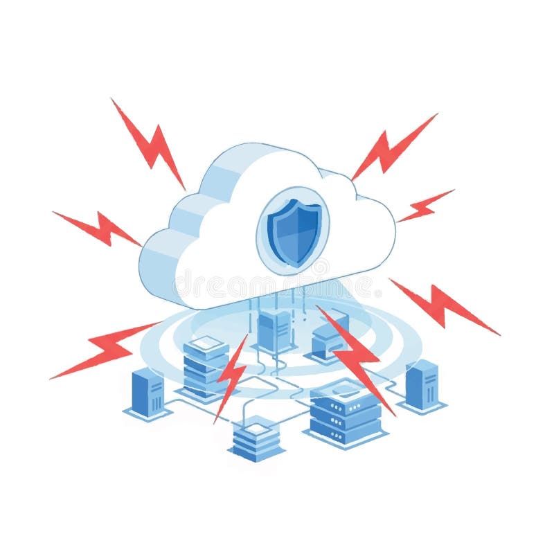 Shield Protecting Data Servers Stock Illustrations – 79 Shield ...