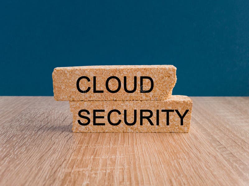 Cloud Security Symbol. Concept Words Cloud Security on Brick Blocks ...