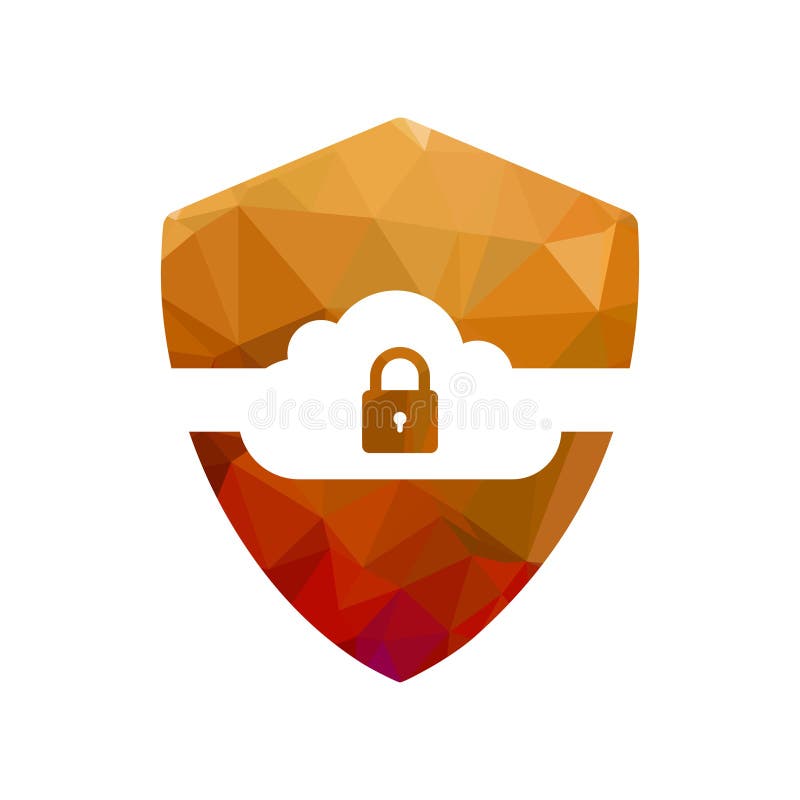 Cloud Security Template and Cloud Icon Vector Illustration Stock Vector ...