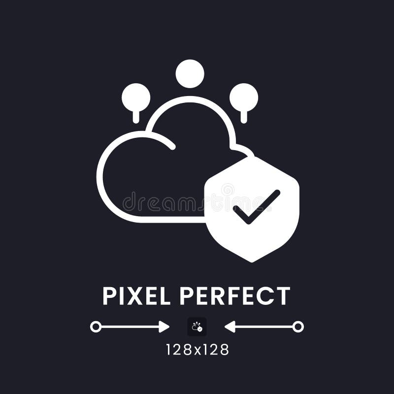 Cloud Security White Solid Desktop Icon Stock Vector - Illustration of ... Cloud Security White Solid Desktop Icon Stock Vector - Illustration of ...
