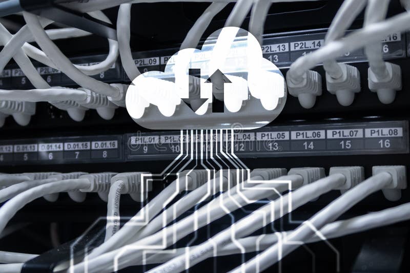 Cloud Server And Computing Data Storage And Processing Internet And 7747