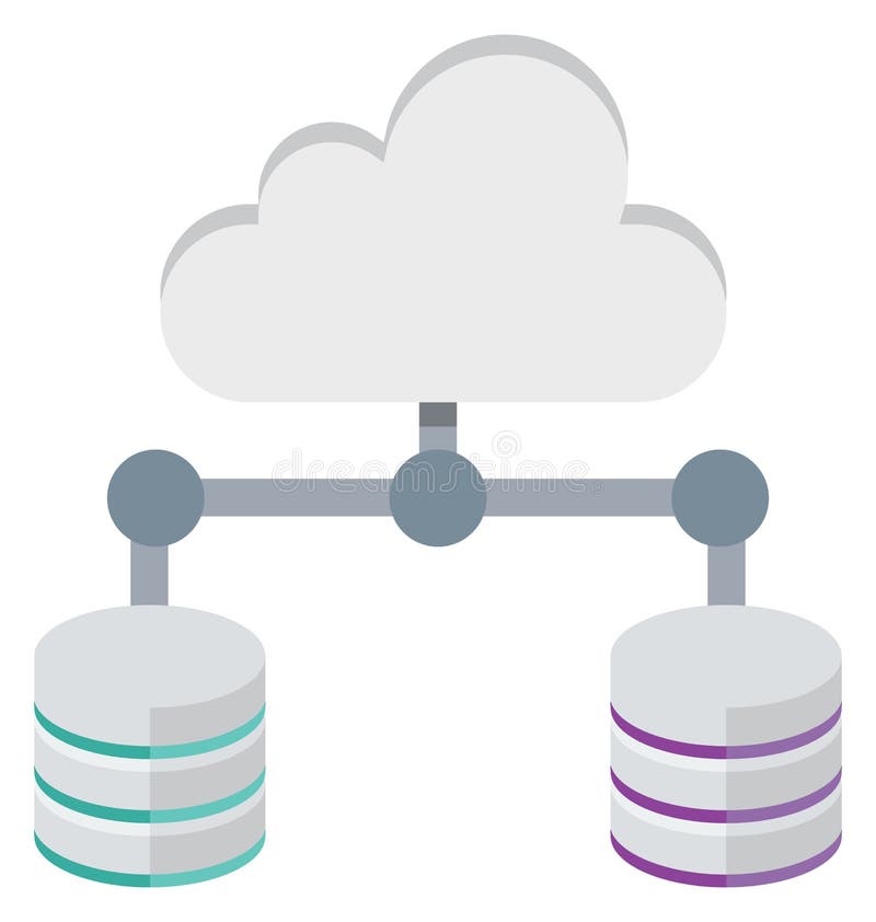 Cloud Server, Cloud, Computing Isolated Stock Vector - Illustration of computing, icon: 127974712