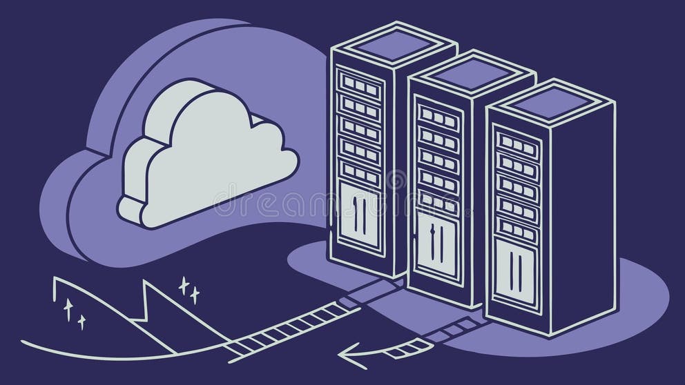 Cloud Server Data Center Cloud Computing Data Storage Network Server Tech Infrastructure