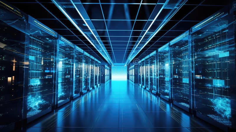 Cloud server farm stock illustration. Illustration of data - 306008553