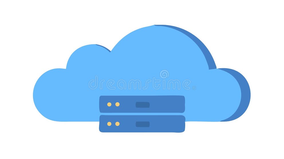 Cloud Server Icon, Cloud Computing Data Storage, Vector Design Generative AI Stock Vector ...