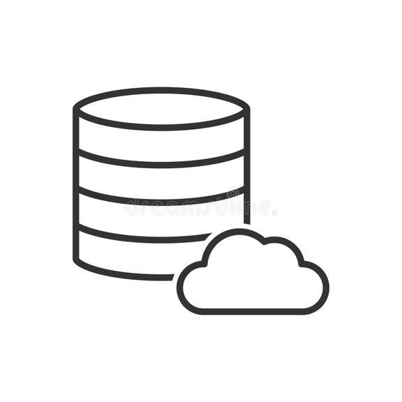 Cloud Server Icon - Cloud Data Center Icon Stock Illustration ...