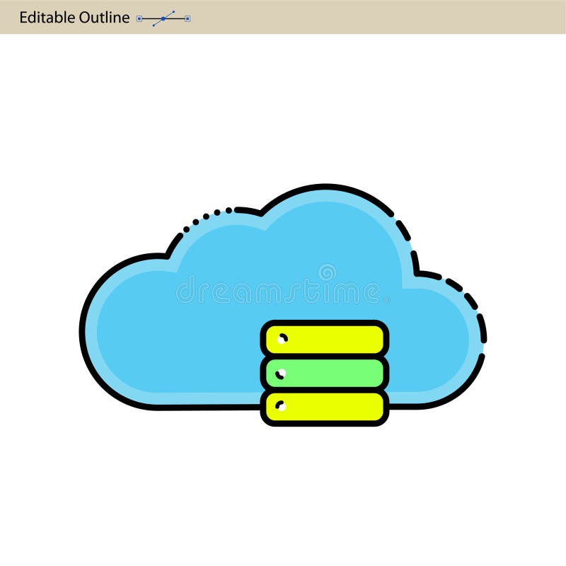 Cloud Server Icon, Cloud Sync, Secure, Cloud Services Icons, Digital ...
