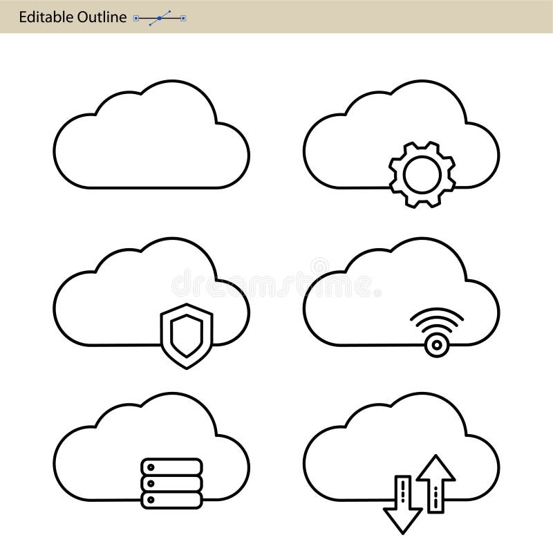 Cloud Server Icon, Cloud Sync, Secure, Cloud Services Icons, Digital ...