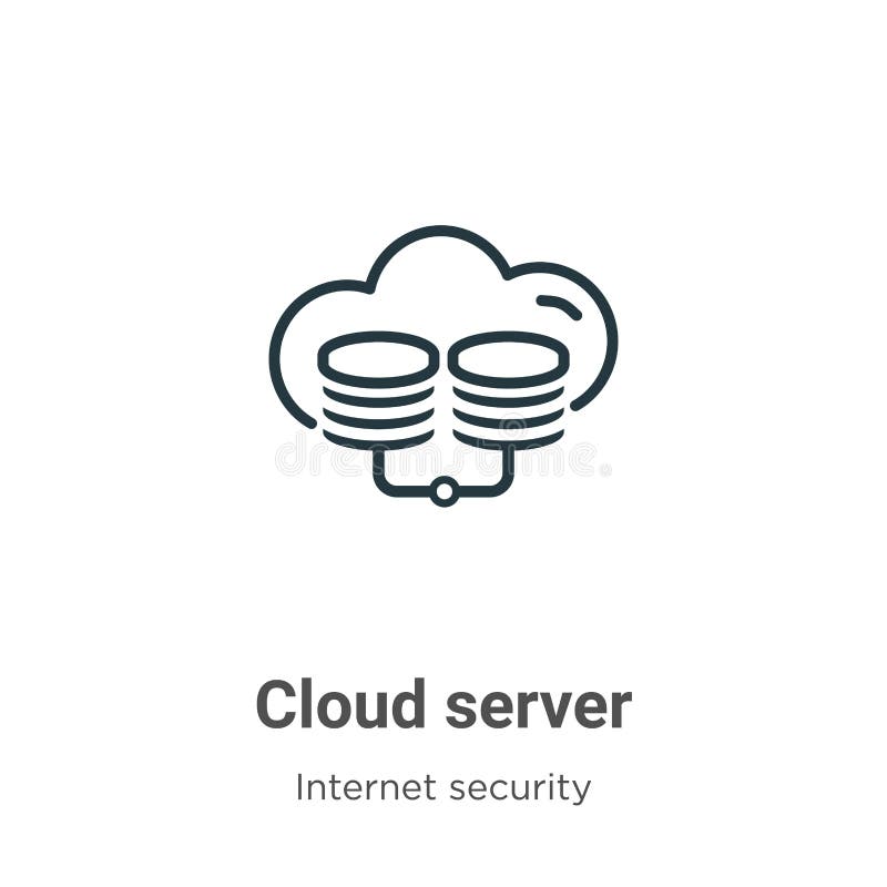 Cloud Server Icon in Filled, Thin Line, Outline and Stroke Style ...