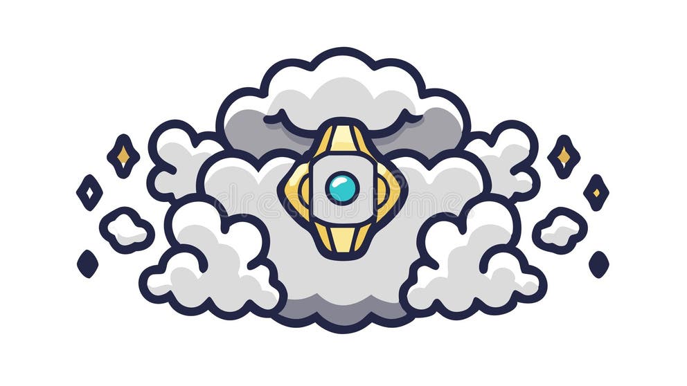 Cloud Server System. Remote Computing and Data Storage. Vector Design Generative AI Stock Vector ...