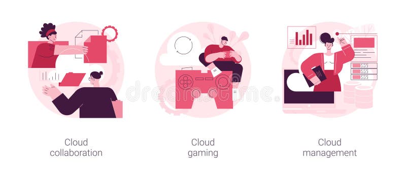 Cloud Service Abstract Concept Vector Illustrations. Stock Vector ...