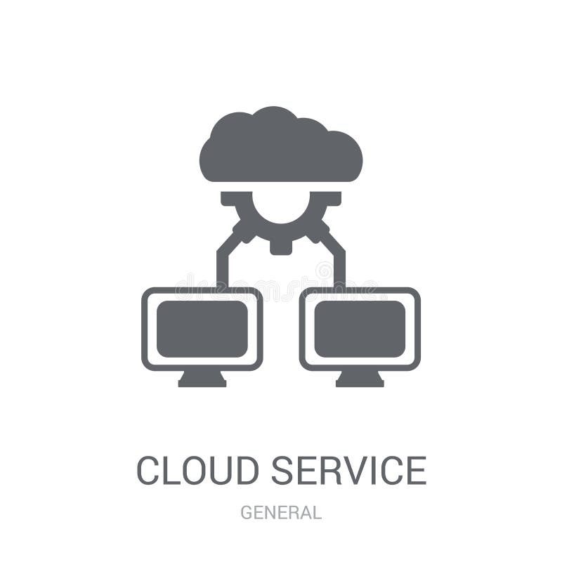 Cloud Service Linear Icon. Modern Outline Cloud Service Logo Con Stock ...