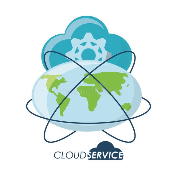 Cloud service design stock vector. Illustration of office - 114317187