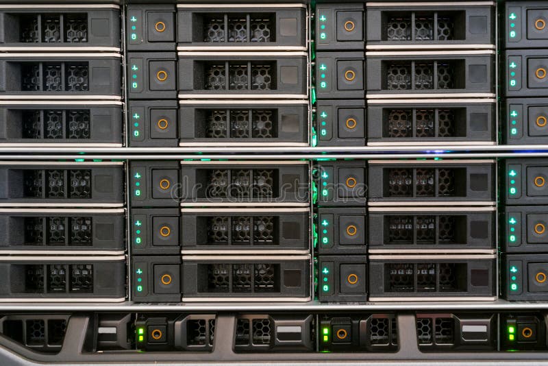 Storage Servers are Located in the Server Room of the Data Center ...