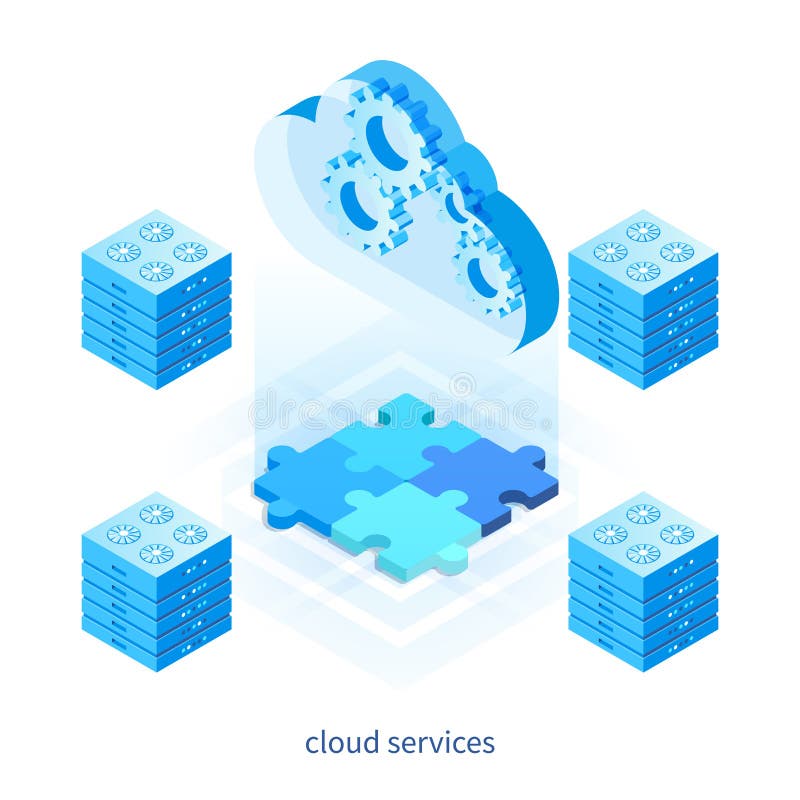 Cloud services concept 05 stock illustration. Illustration of data ...
