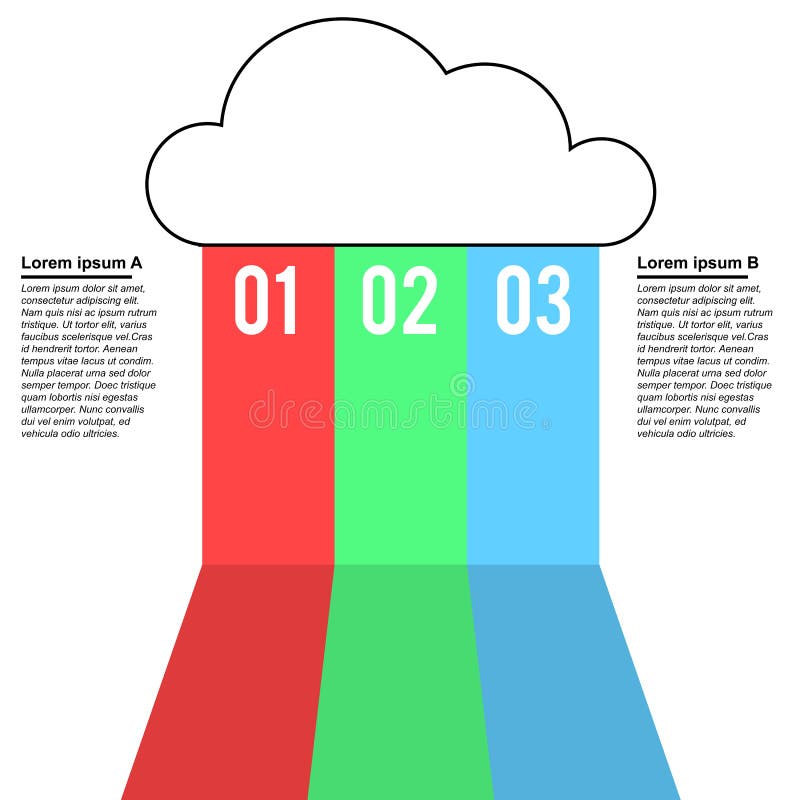 Cloud Services Infographic Design Stock Vector - Illustration of ...