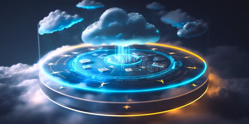 Cloud Services Powered by Artificial Intelligence, Futuristic Storage ...