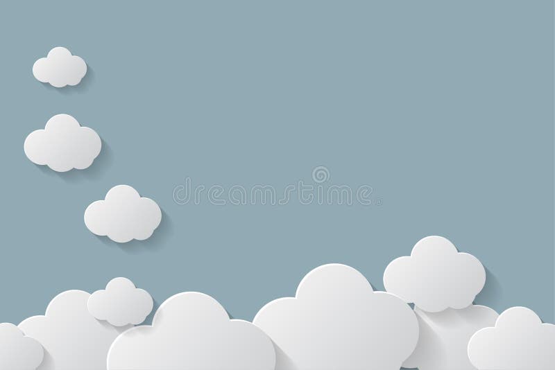 Cloud Set Background.Cloud Flat.llustration Vector Stock Vector ...