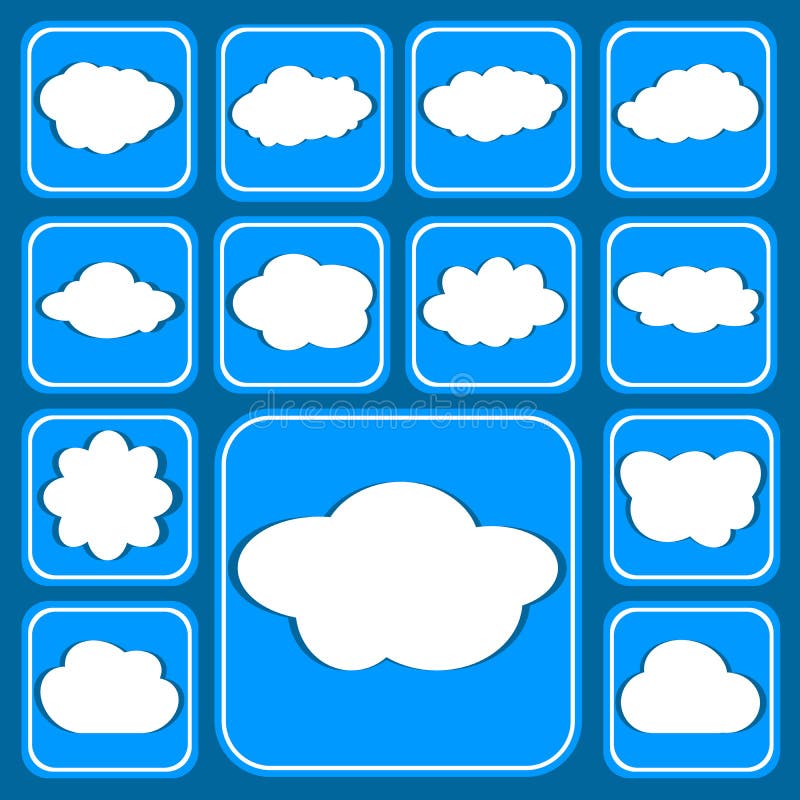Cloud stock vector. Illustration of icons, circle, network - 45314269