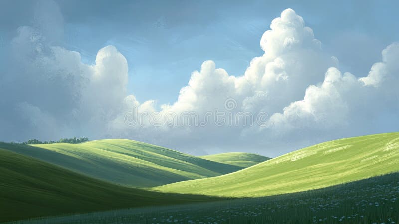 Cloud Shadows on Hills: Shadows Cast by Clouds Moving Over Rolling ...