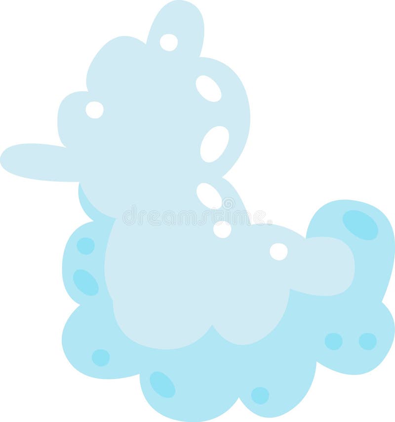 Cloud Shape Duck stock vector. Illustration of bird - 302127877