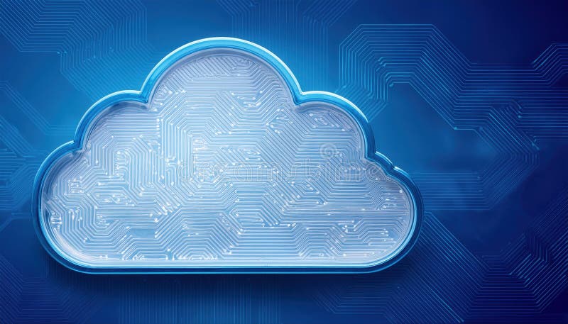 Cloud Shape Formed by Interlocking Digital Layers with a Circuit Design ...