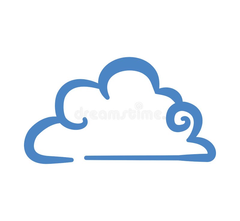 Cloud Shape Icon. Weather Concept. Vector Graphic Stock Illustration ...