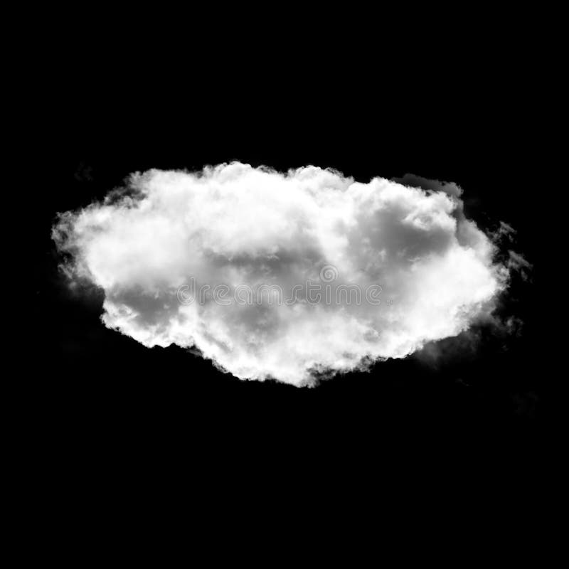 Cloud Shape Vector, Realistic Single Cloud Stock Vector - Illustration ...